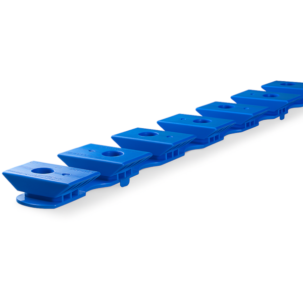 Base Plástica (Guia) Azul 35mm para 07/112mm – Piso Móvel HYVA